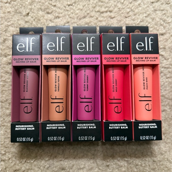ELF | Makeup | Elf Cosmetics Glow Reviver Melting Lip Balm Bundle Of 5 ...